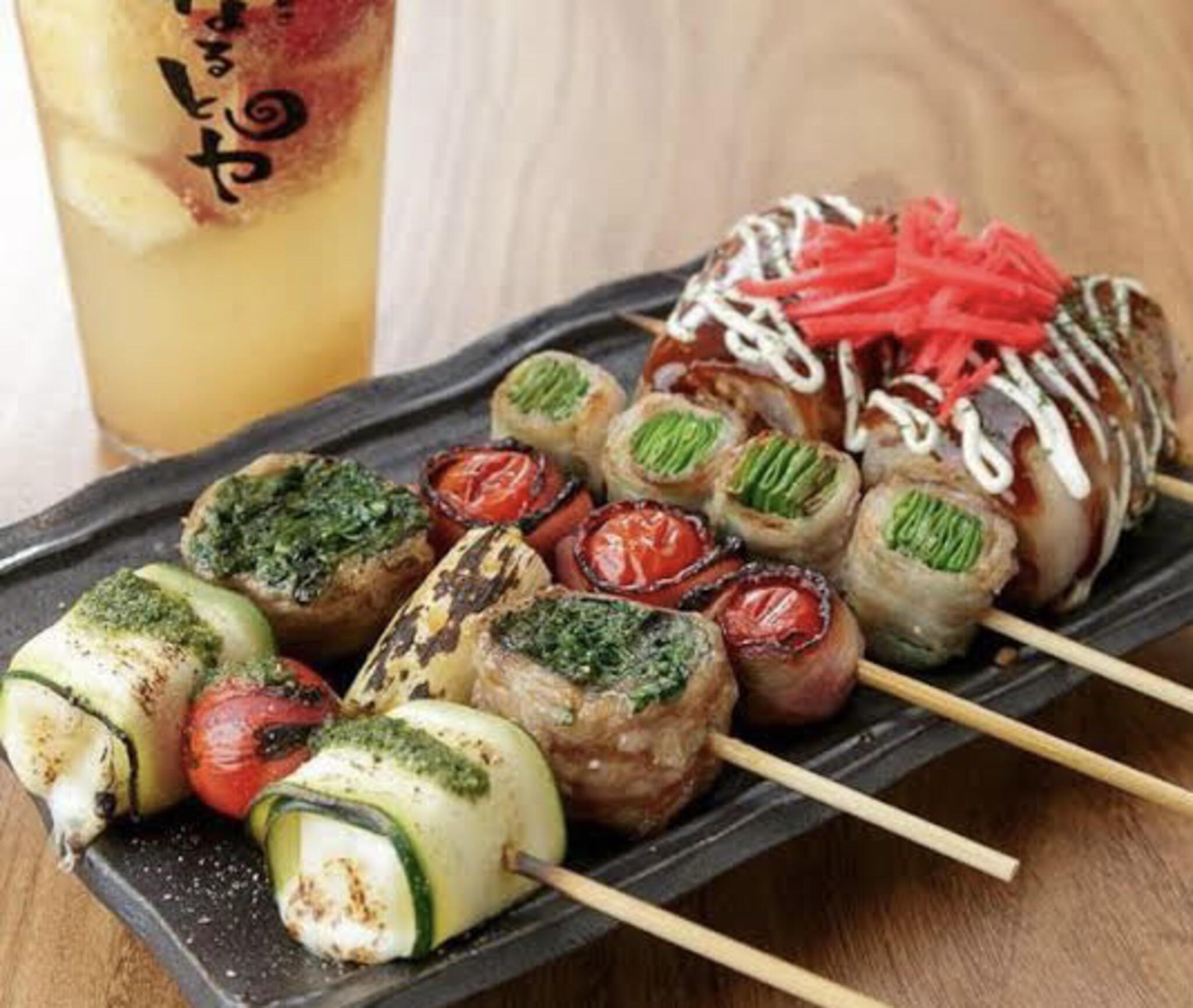 Vegetable Skewer Rolls » Hirameki Japan